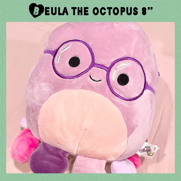 Squishmallows | Other | Beula The Octopus Squishmallow 8 Back To School ...